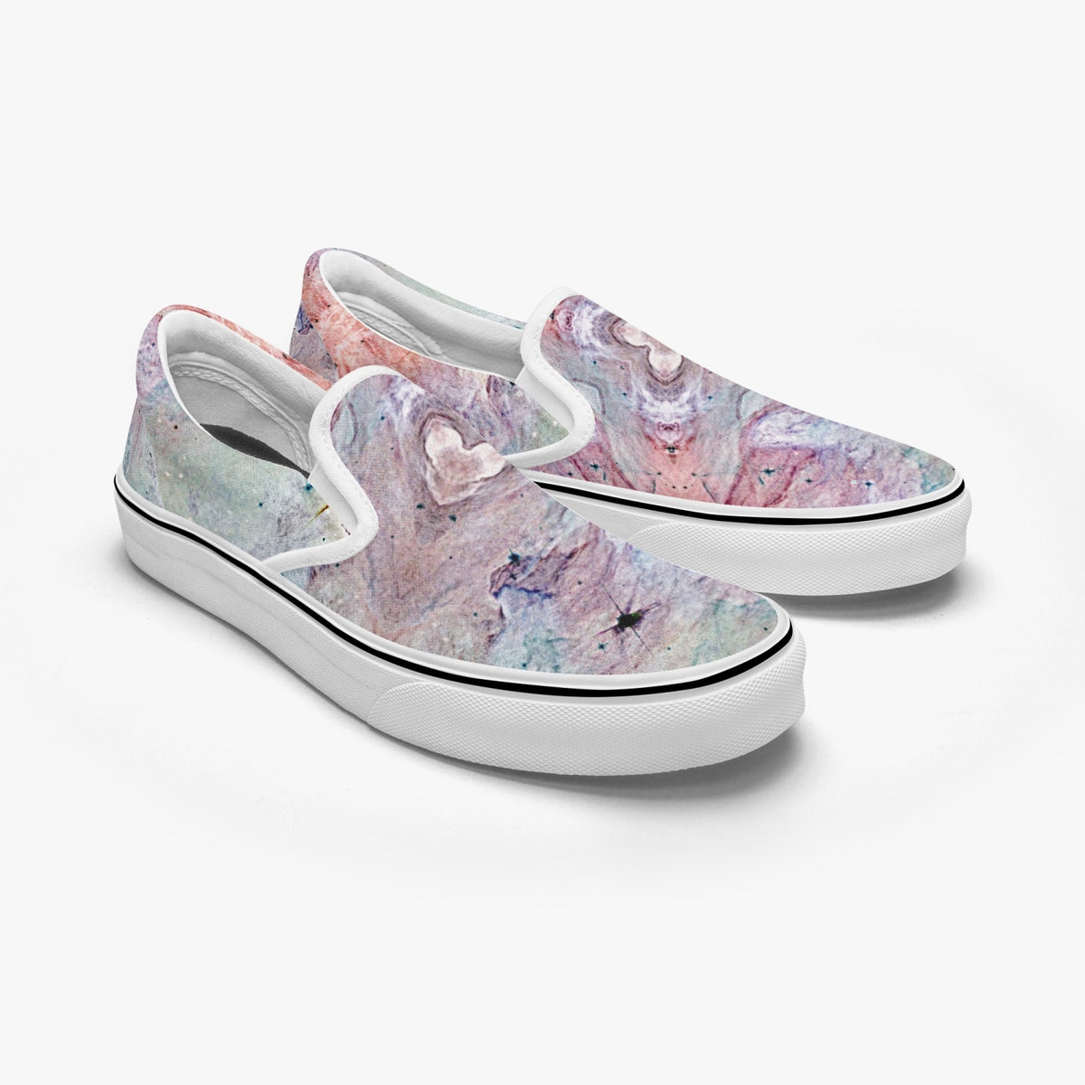 Aphrodite Split-Style Psychedelic Slip-On Shoes – Heady & Handmade