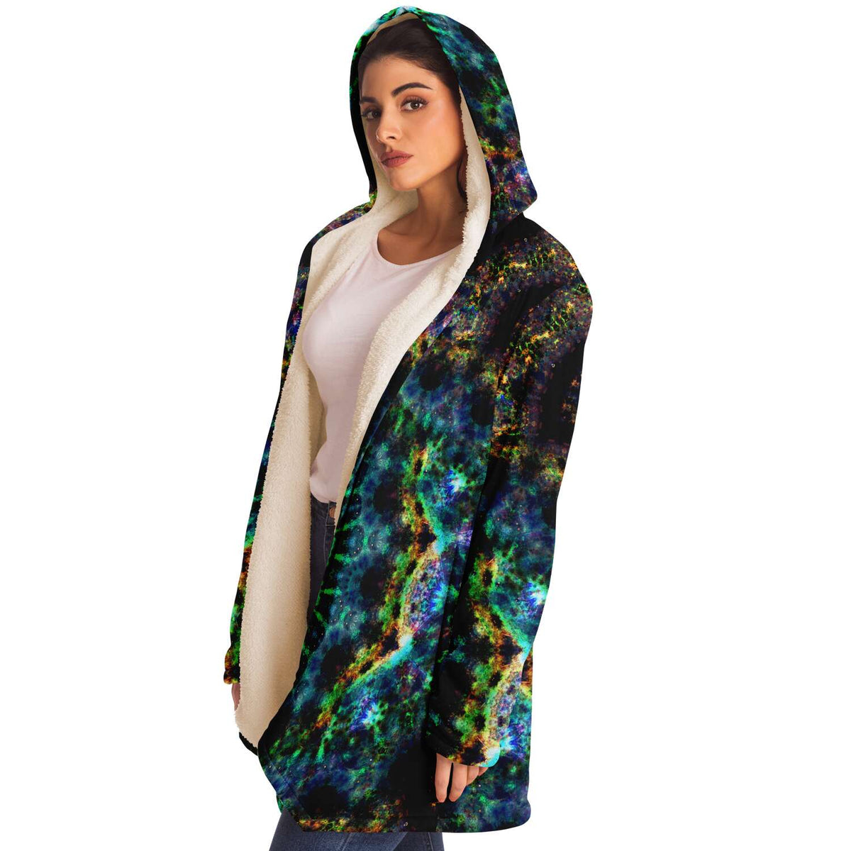 Ceres Psychedelic Microfleece Cloak – Heady & Handmade