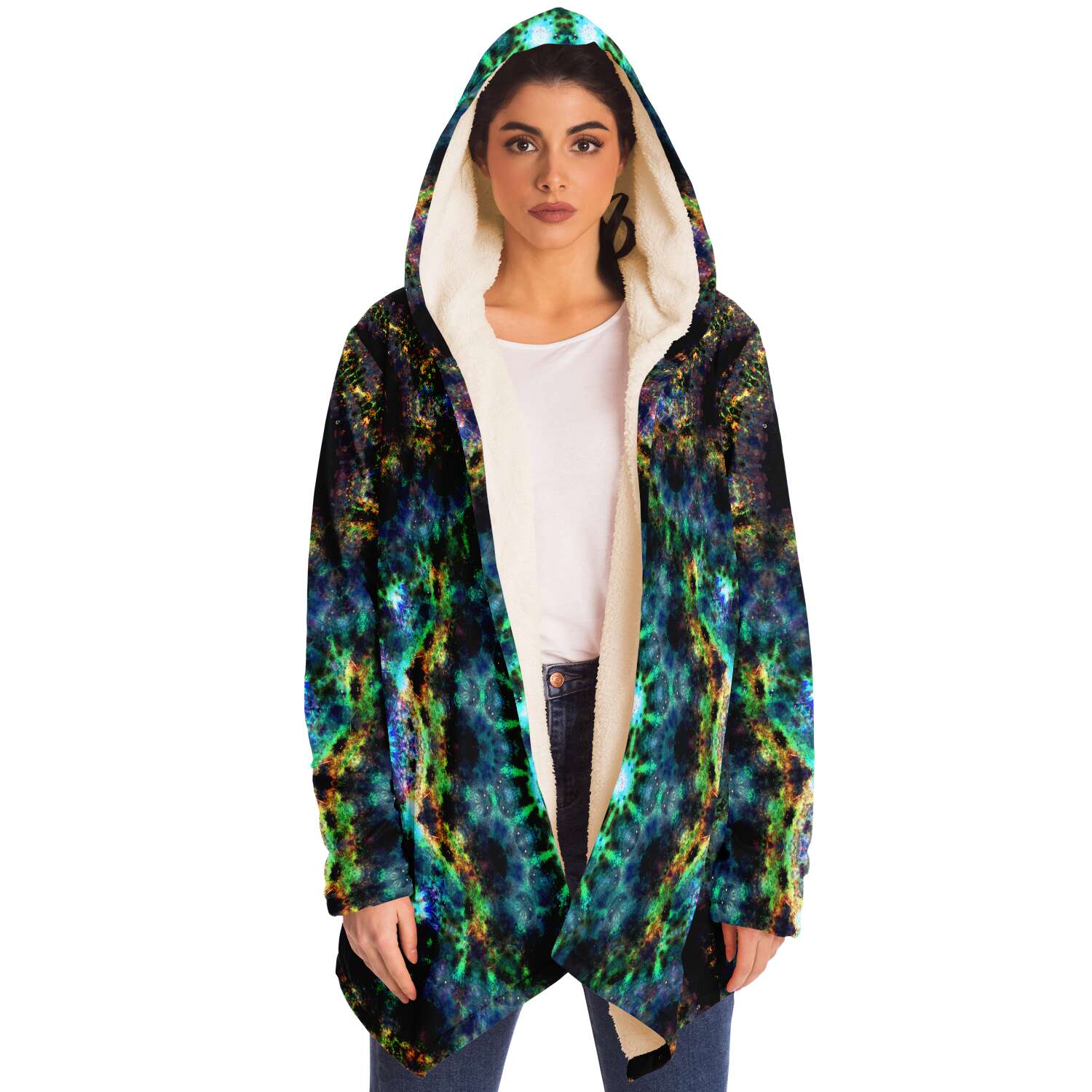 Ceres Psychedelic Microfleece Cloak – Heady & Handmade